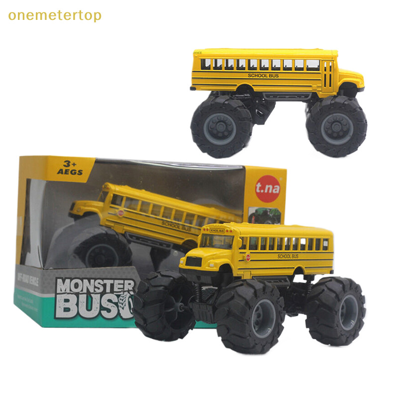 Onemetertop Alloy Monster School Bus Pull Back Model Boy Toys Bus Car ...