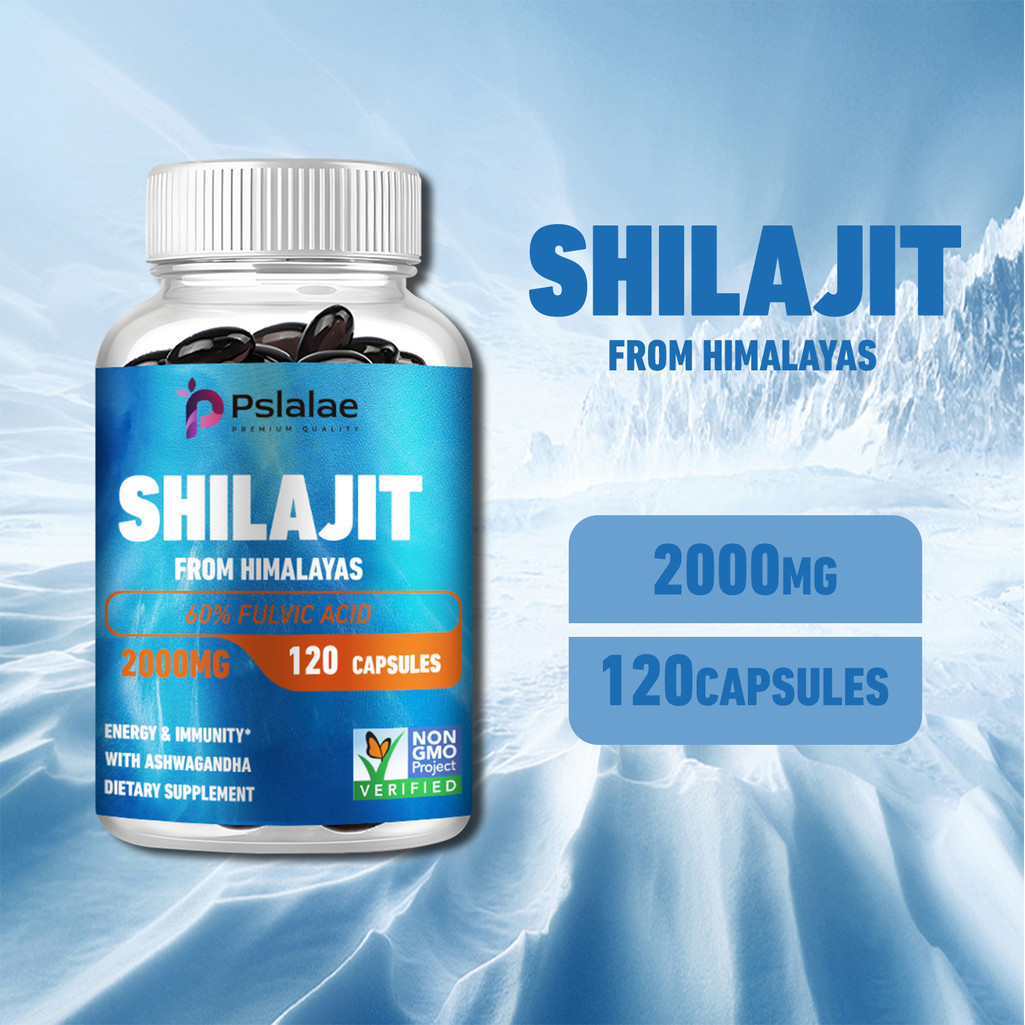 Pslalae Shilajit Supplement 20 mg, Organic Shilajit Resin, Natural ...