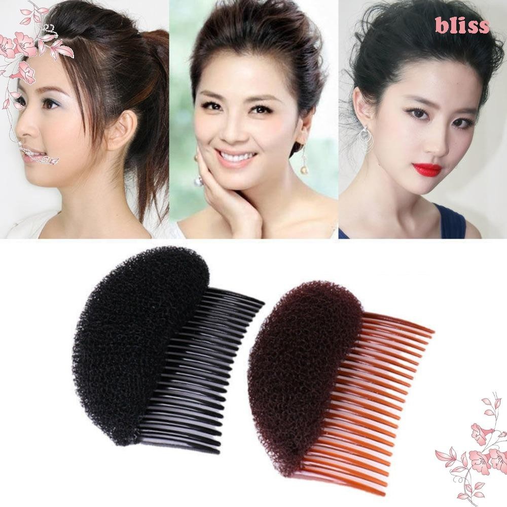 BLISS Fluffy Hair Clip Pad, Seamless DIY Puff Hair Head Cushion, Hair ...