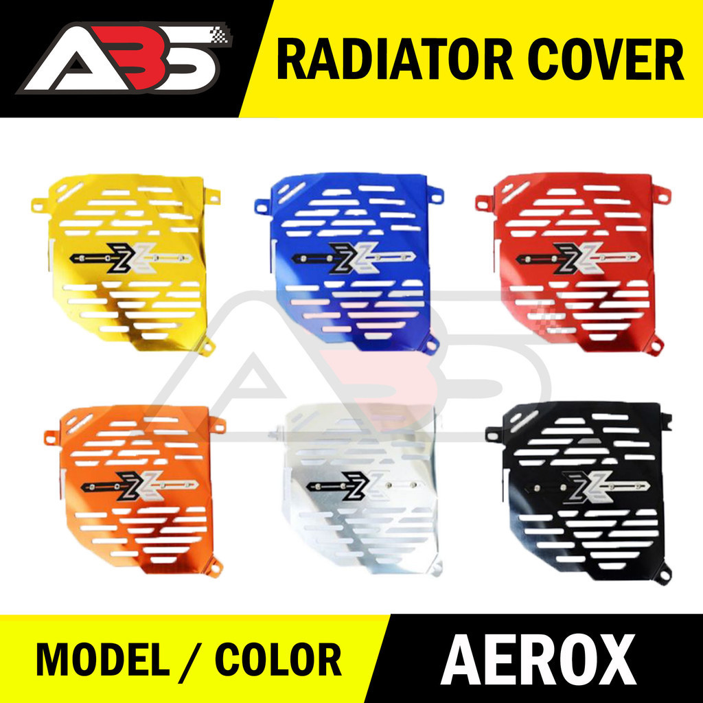 Motorcycle CNC Alloy Radiator Cover Aerox | Shopee Singapore