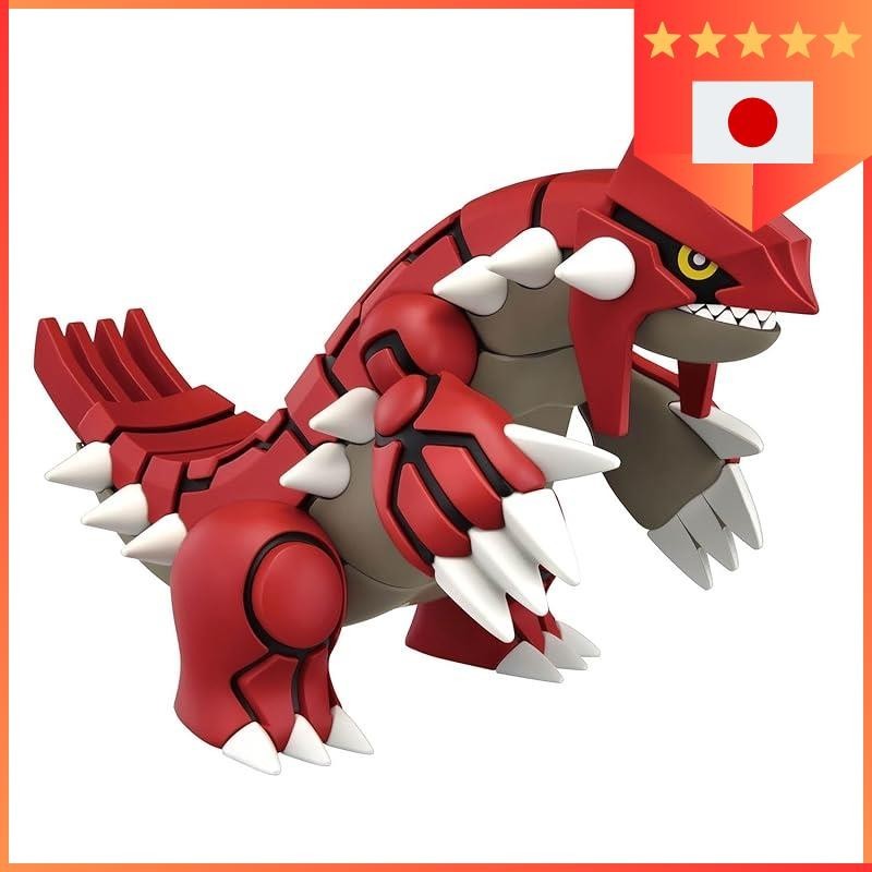 Pokemon Plamo Collection 54 Select Series Groudon Pre-Painted Model Kit ...