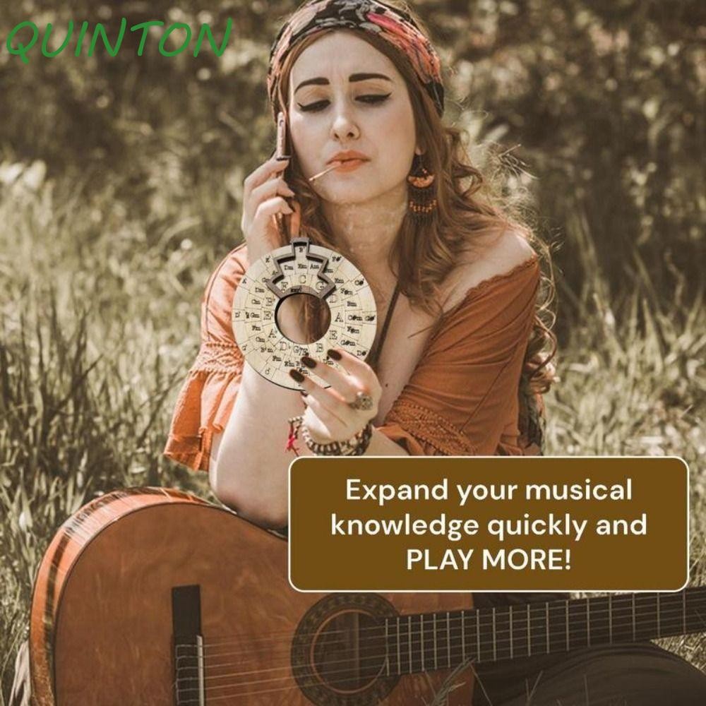 QUINTON Guitar Chord Wheel, Circle Of Fifths Wheel Music Education ...