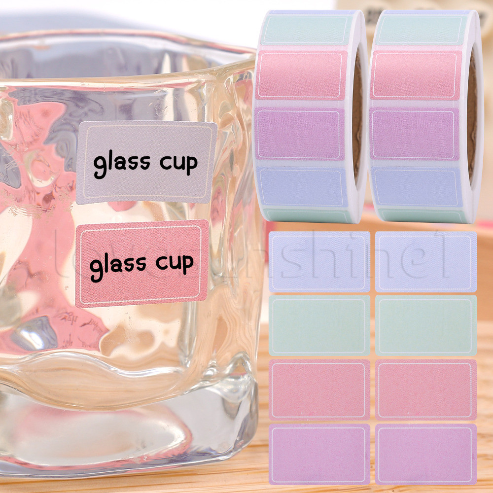 Colorful Label Stickers - Self-Adhesive, Waterproof - Writable Adhesive ...