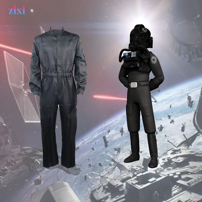Star Wars Imperial Tie Fighter Pilot Cosplay Costume Flight Suit 501st ...