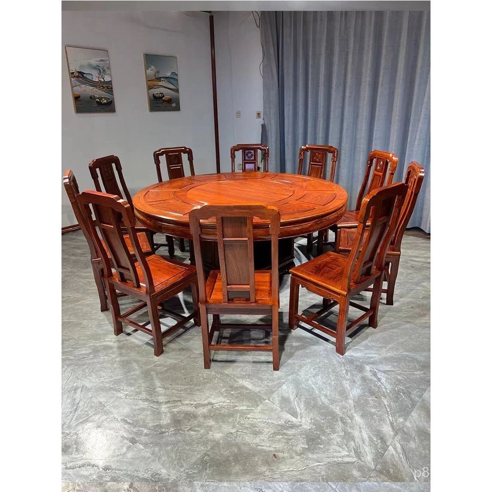 Rosewood Furniture Round Dining Table Hedgehog Purple Sandalwood Solid ...