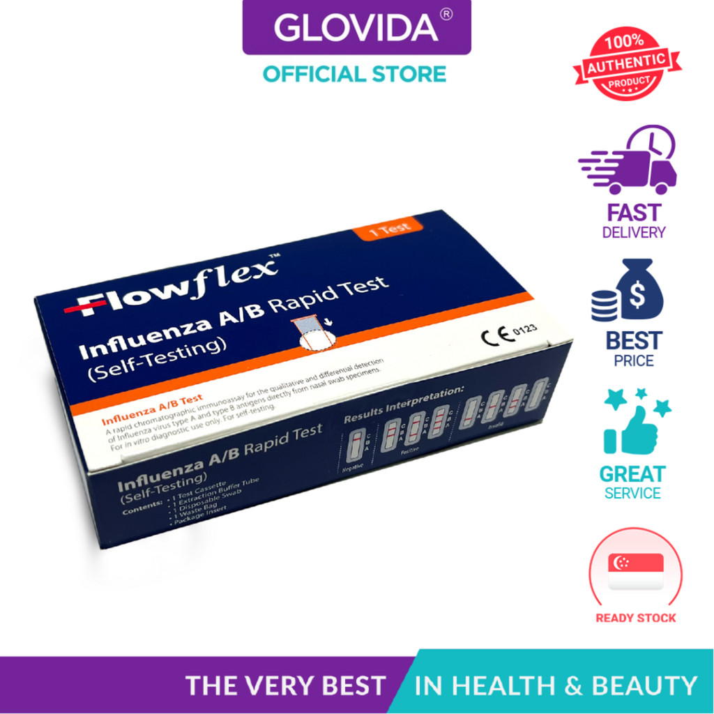 Flowflex Influenza A/B Rapid Self Test Kit 1's | Shopee Singapore