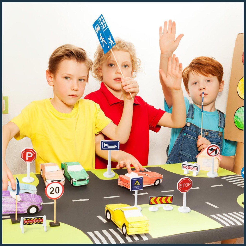 Traffic Signs for Kids Small Traffic Sign Toys Sufficient Quantity Kids ...