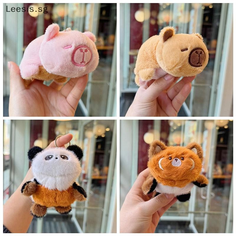 Readystock Cartoon Cute Flip Small Animal Transformation Pendant Plush ...