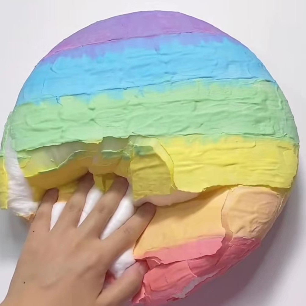 Crispy colored iceberg slime Foaming glue super Fun Decompression DIY ...