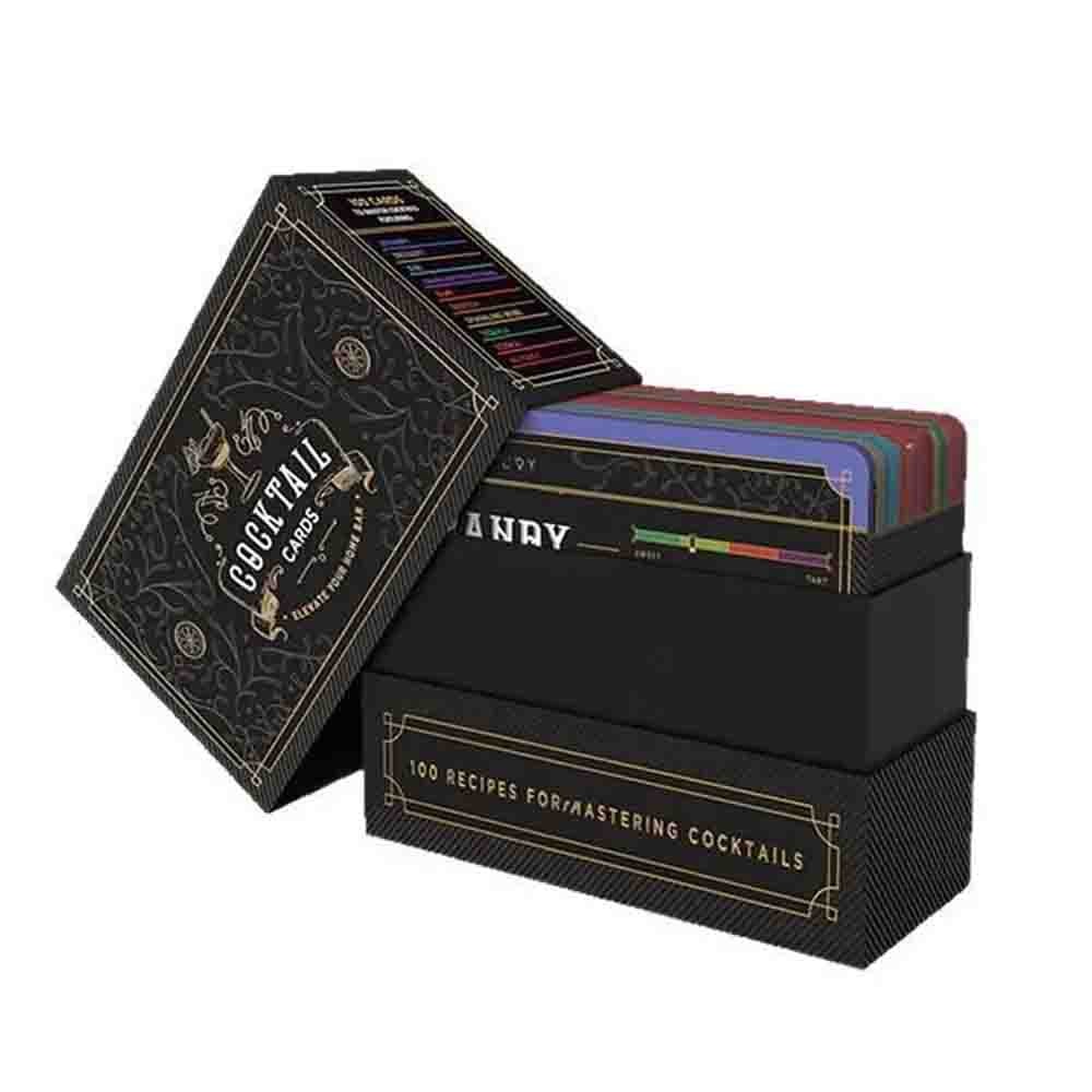 2025 100 Cocktail Cards Recipes to Master Cocktails Bartender Home Bar ...