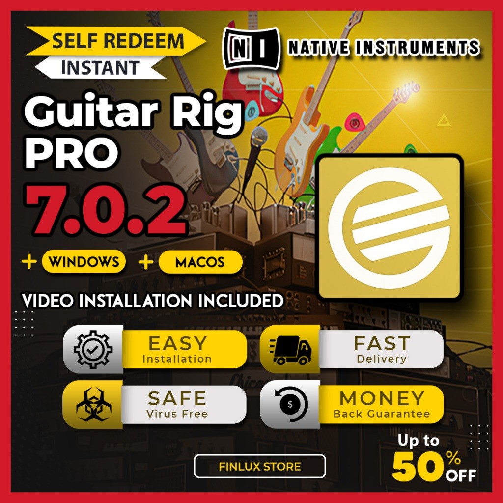 [SELF REDEEM] Guitar Rig Pro v7.0.2 Latest Update 2024 Lifetime For Win ...