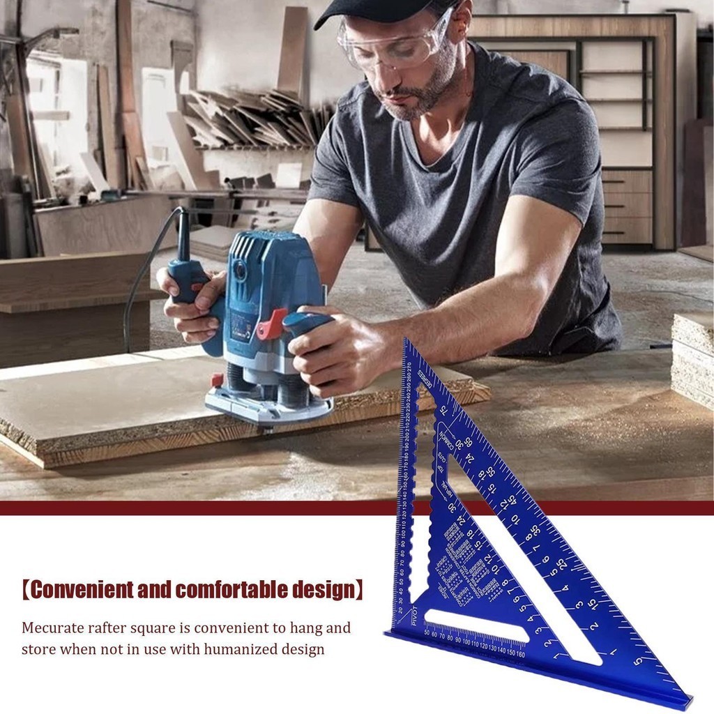 Carpenter Square 12 Inch Aluminum Woodworking Carpentry Square ...