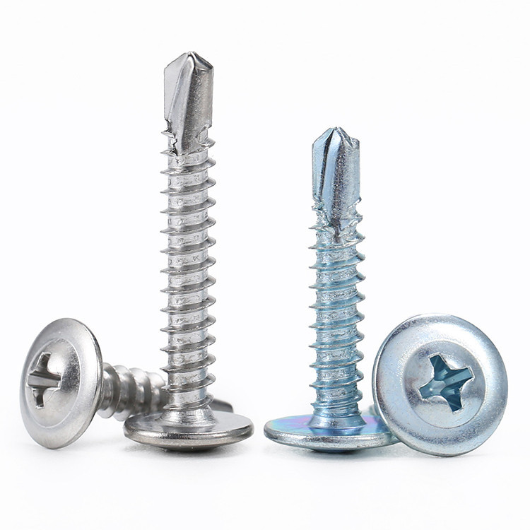 [FWM] Stainless Steel Phillips Large Flat Head Drill Tail Self-Tapping ...