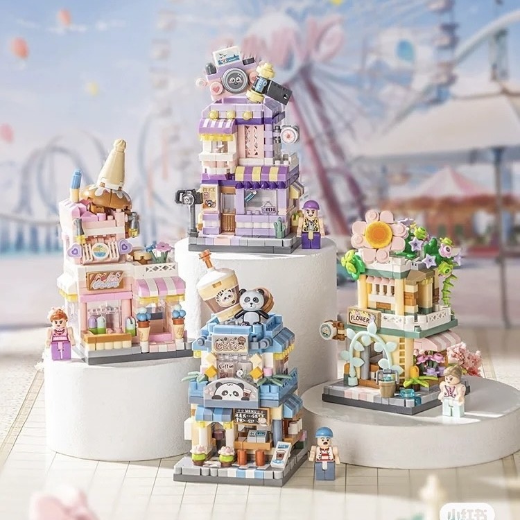 Toy Bricks Block City LOZ NEW Mini Street Shop Series City View Bricks ...