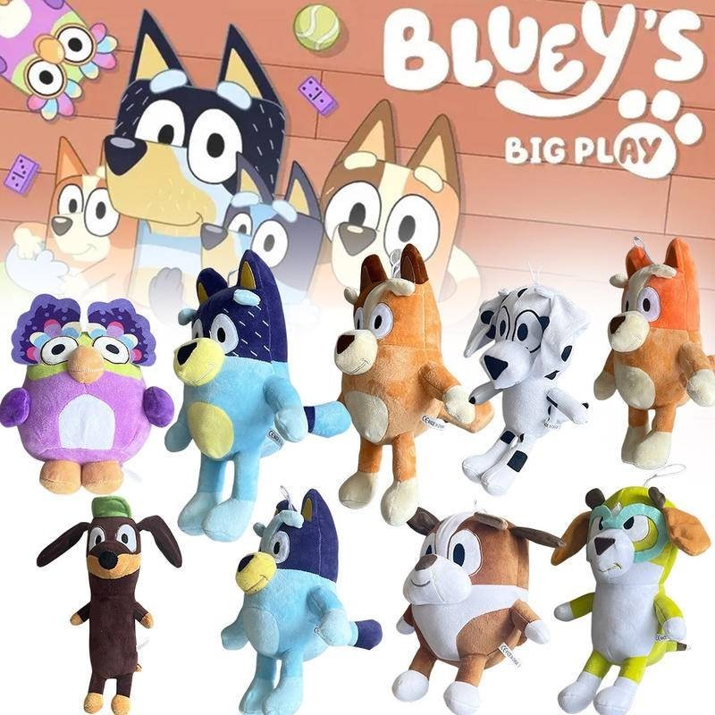 Bluey big play Bluey's play Bluey's Family Cartoon Stuffed Plush Doll ...