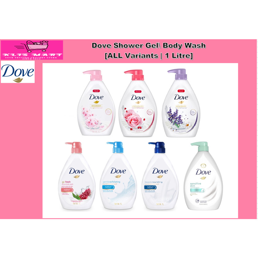 Dove Shower Gel\ Body Wash [ALL Variants | 1 Litre] | Shopee Singapore