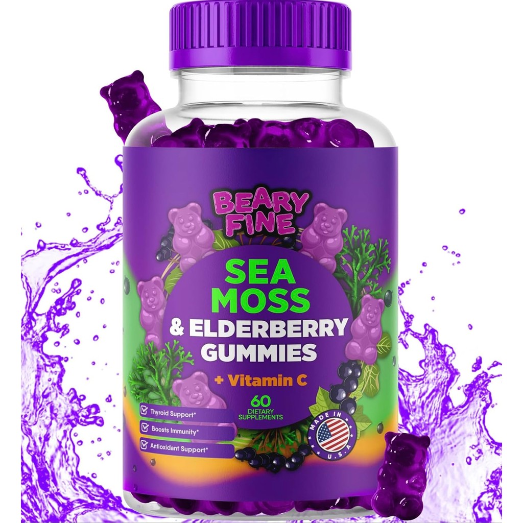 Sea Moss Soft Candy and Sambucus Williamsii Hance - Vitamin C + Zinc ...
