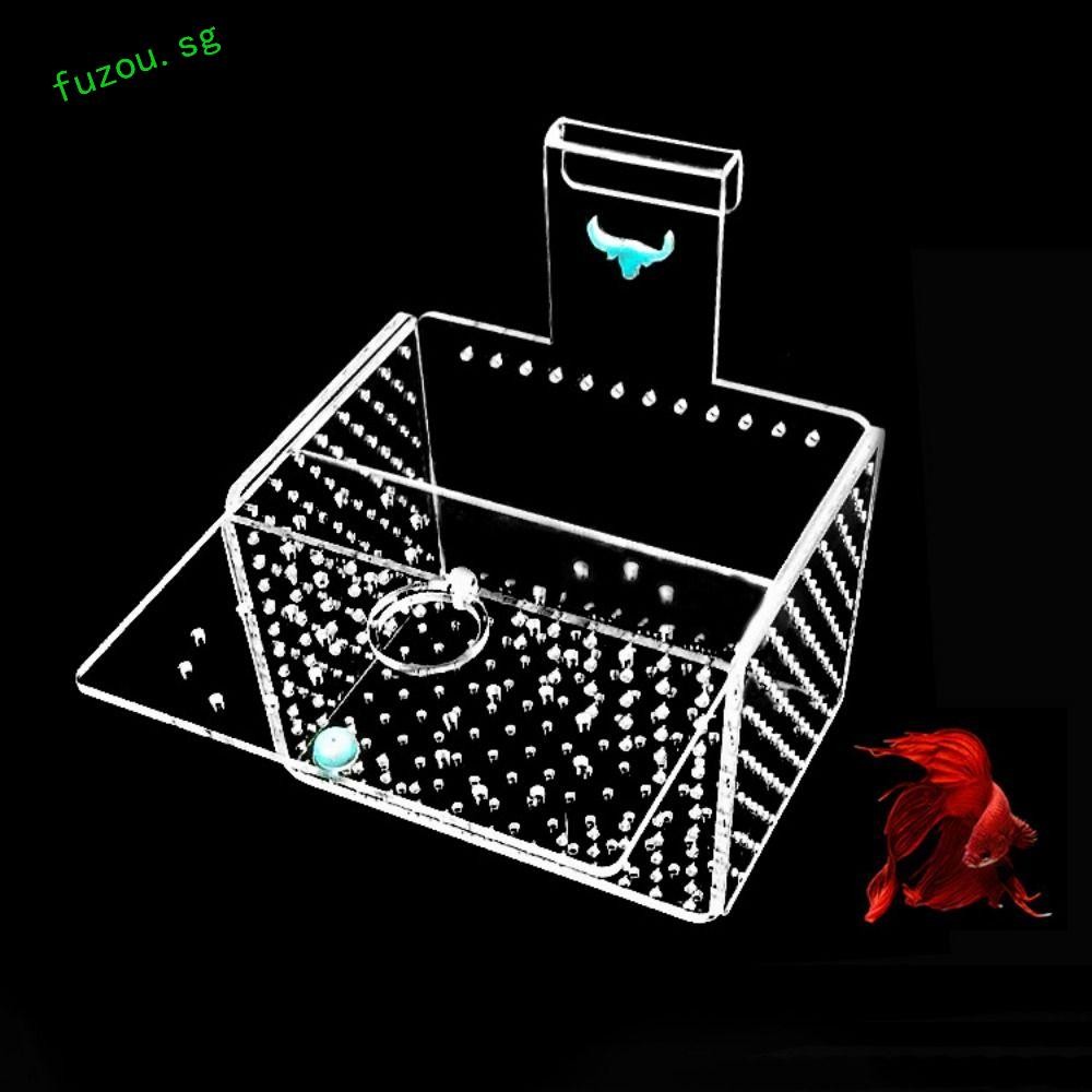FUZOU Fish Tank Isolation Box, Acylic Wall Mount Fish Breeding Box ...