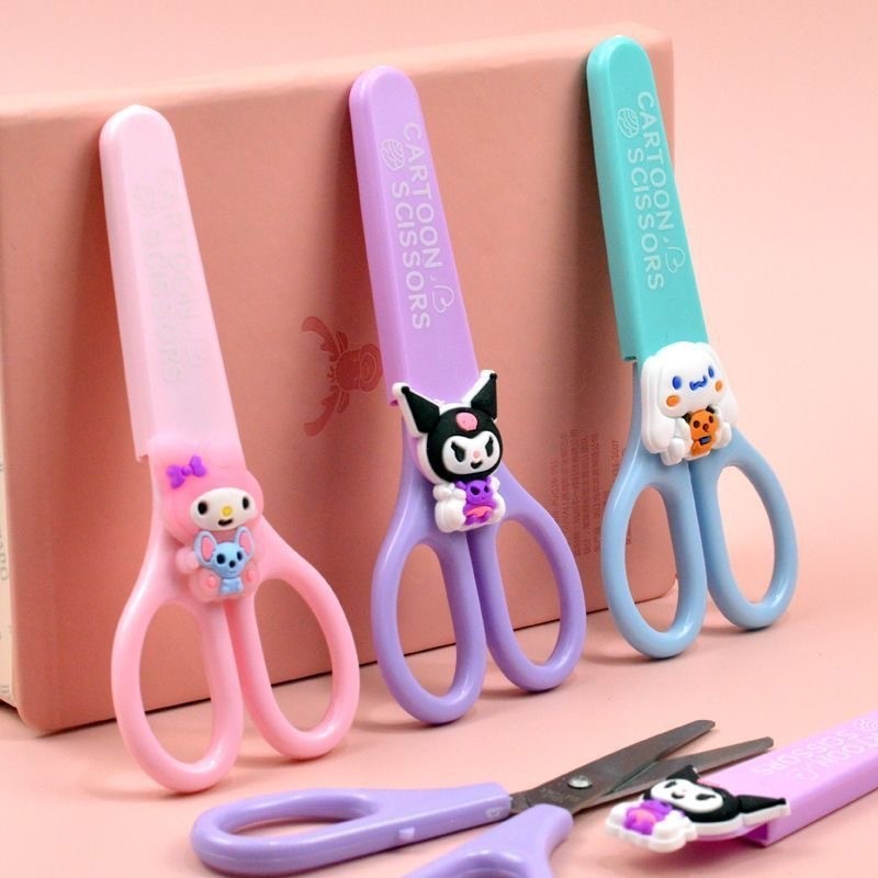 Kuromi Cinnamoroll Melody Hand Made Scissors Kawaii Children Safety ...