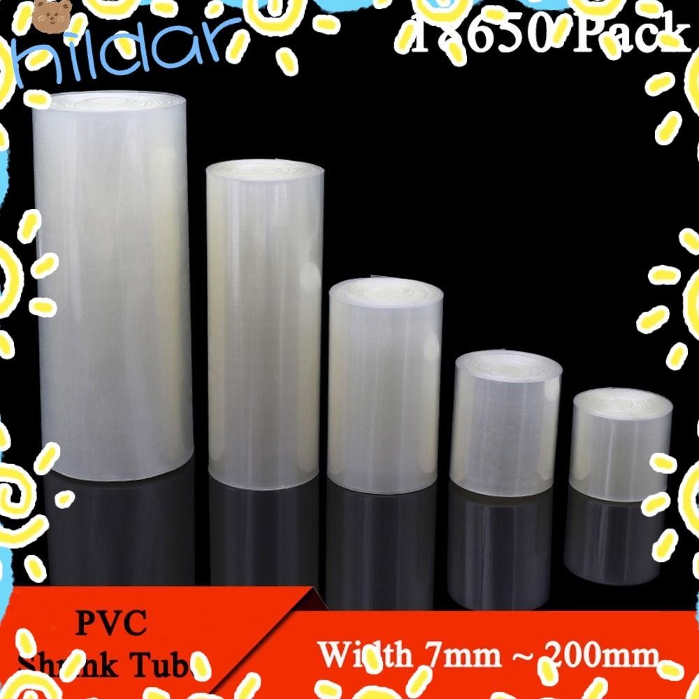 HILDAR 1 Meter PVC Heat Shrink Tube, Insulation Sheath Lithium Battery ...