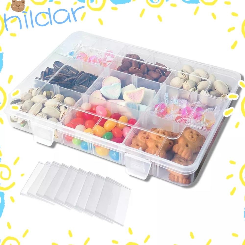 HILDAR Snackle Trays, Separated Plastic Kids Snack Box, Multifunction ...
