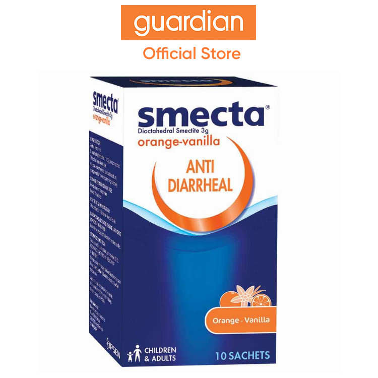 Smecta Anti-Diarrhea Orange Vanilla 10's | Shopee Singapore