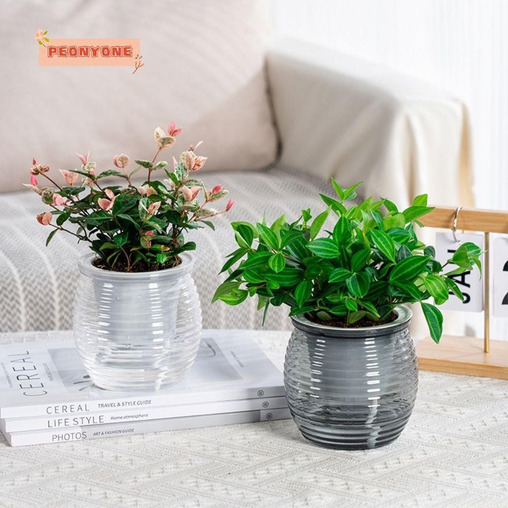 PEONYTWO Self-Watering Plant Pots, Double Layer Automatic Water ...