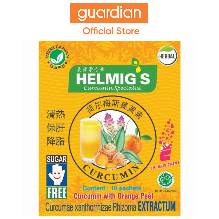Helmig's Curcumin Effervescent Double Bonus Pack 10's x4 | Shopee Singapore