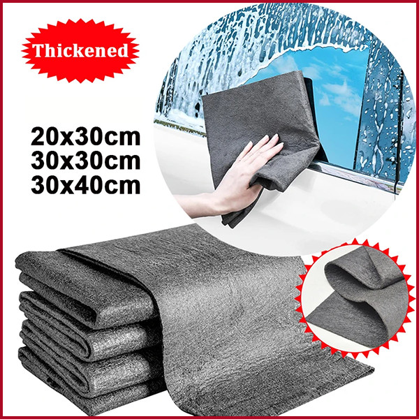 HOME New Thickened Magic Cleaning Cloth Microfiber Glass Clean Towel ...