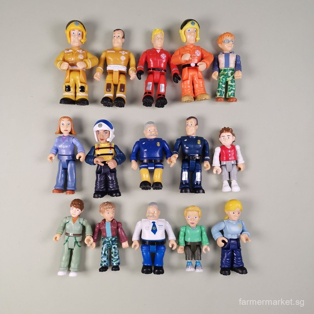Roblox Cartoon Firefighter Toy Figurine Lifeguard Anime Character ...