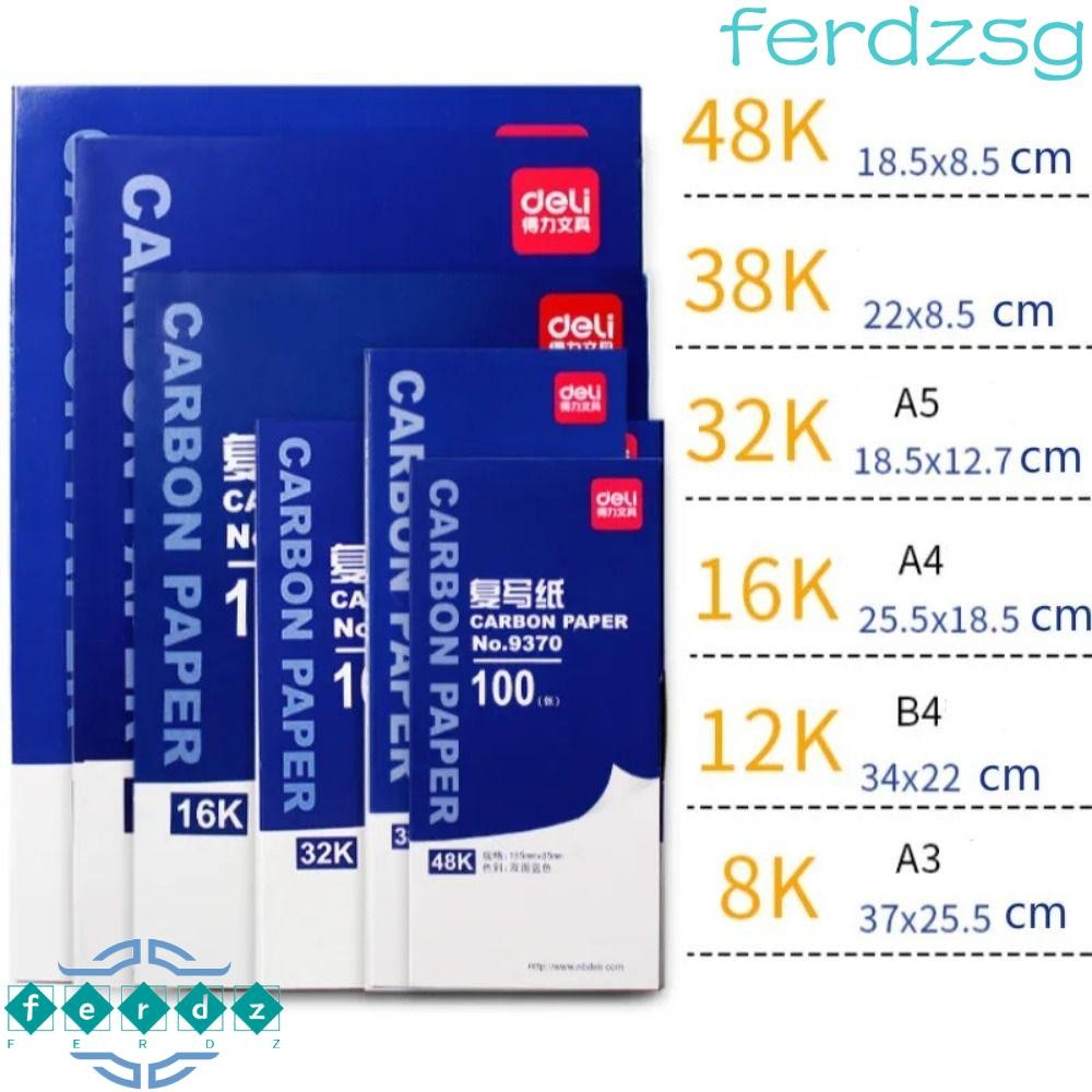 JENNIFERDZSG 100 Sheets Carbon Paper, Double-sided Carbonless Transfer ...