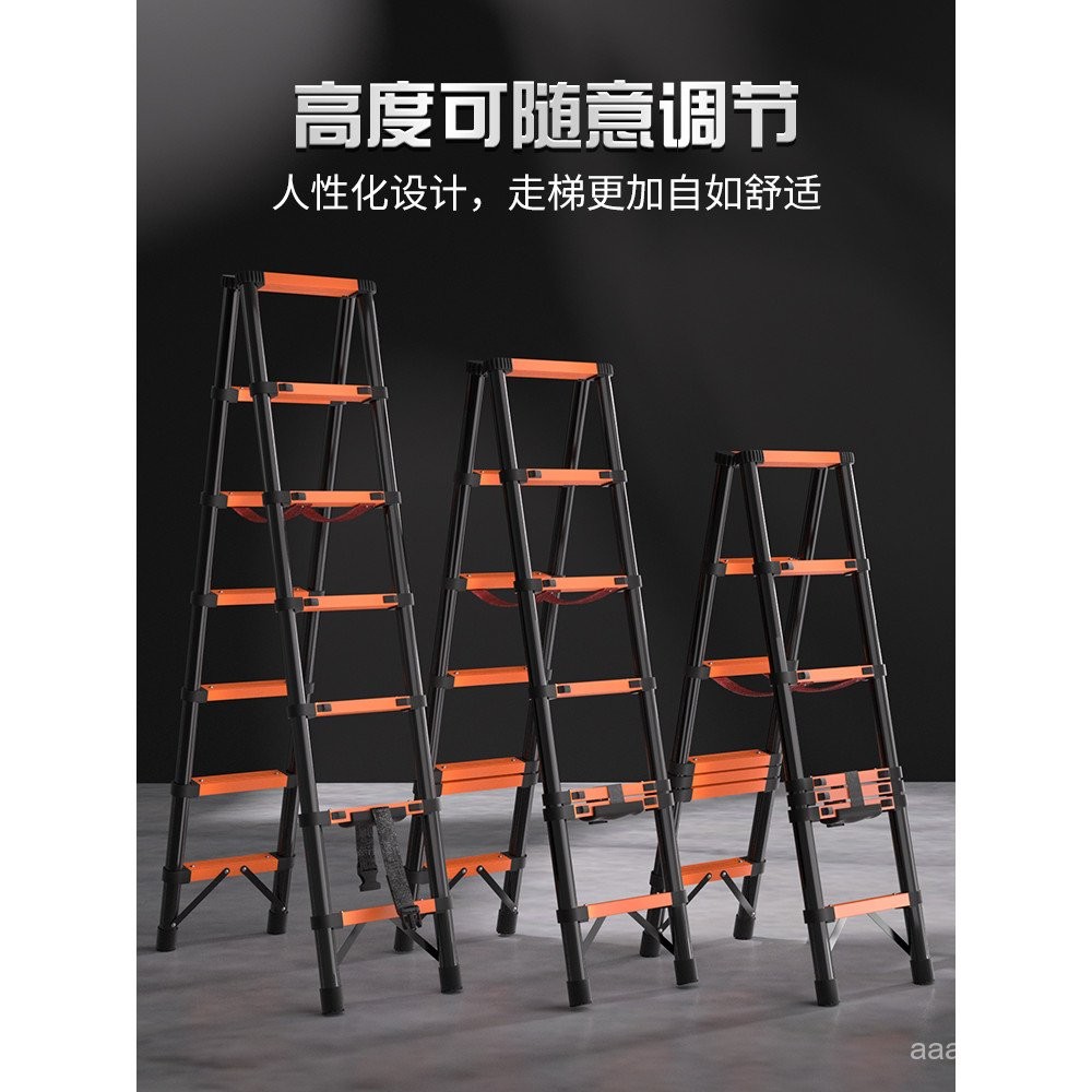 Telescopic Folding Ladder for Walking, Household Aluminum Alloy ...