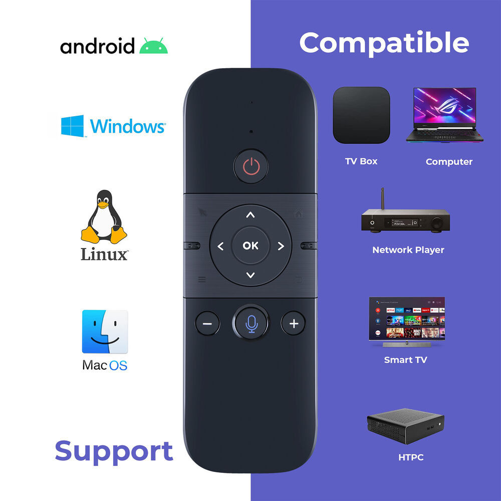 M8 Air Mouse Google Voice Remote Control With 2.4G Mini Wireless ...
