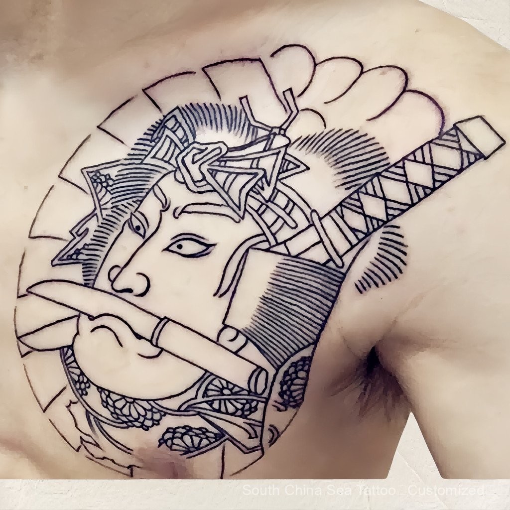 Herbal Tattoo Sticker Back Tattoo Environmentally Friendly and Non ...