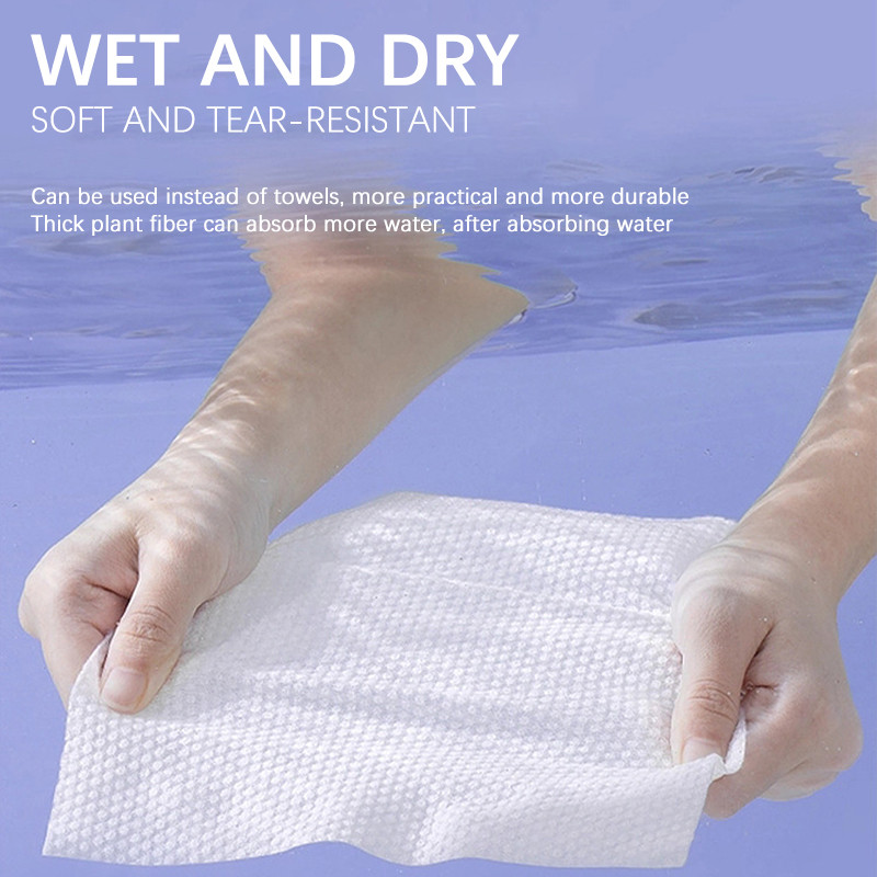 Large Disposable Face Towel Soft Tissue Facial Travel Cotton Makeup ...