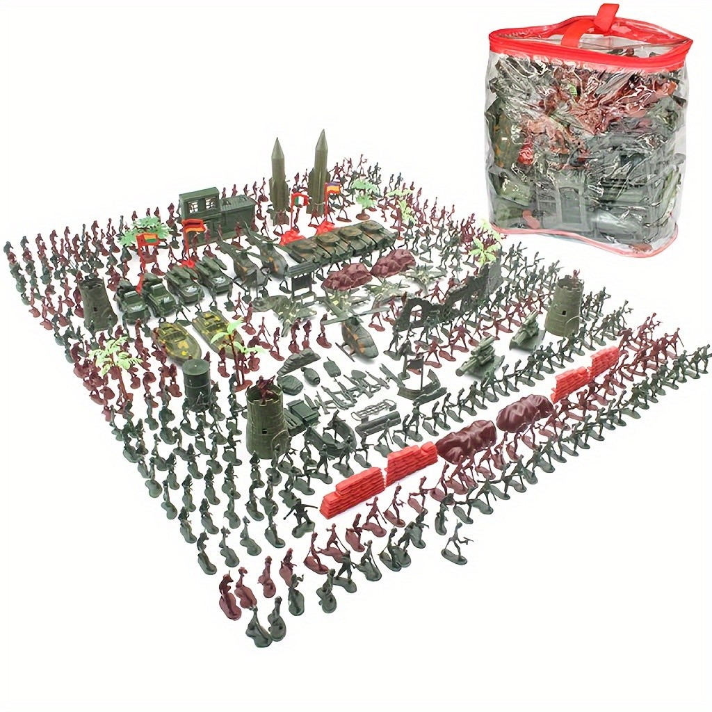 Military Model Sets Of Toys Army Plastic Soldier Figures Accessories ...