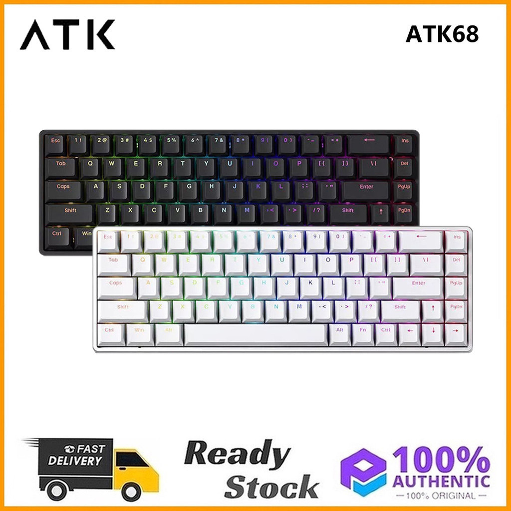 Original ATK ATK68 Magnetic Switch Hot Swappable RGB Mechanical Gaming Keyboard | Shopee Singapore