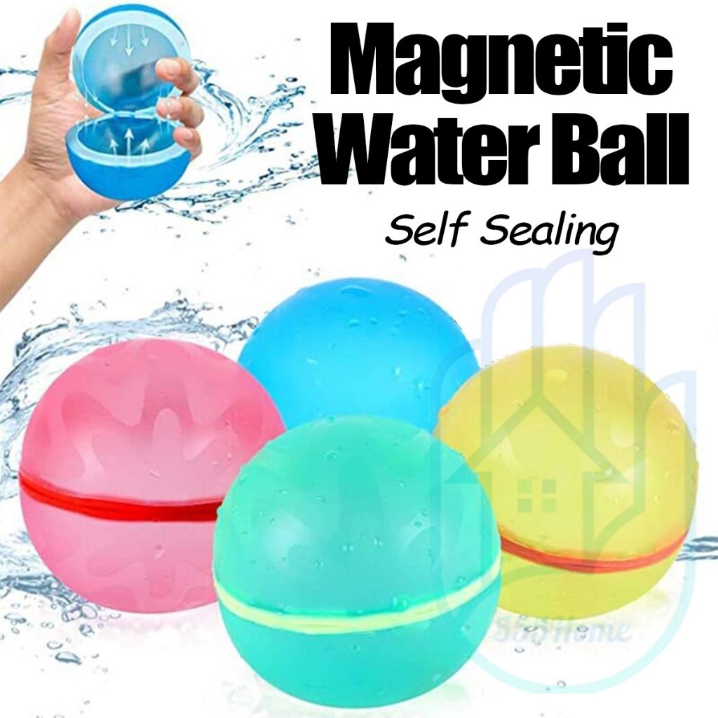 [SG] Magnetic Water Ball / Automatic Self-Sealing Reusable Water ...