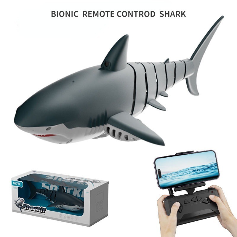 XWG4D-S6 simulation waterproof S6 RC shark toy outdoor playing remote ...