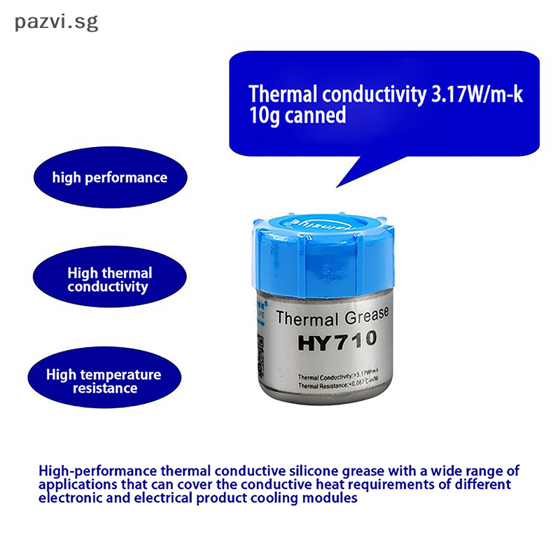pazvisg Thermal Grease Paste Compound Chipset Cooling Silicone Compound ...
