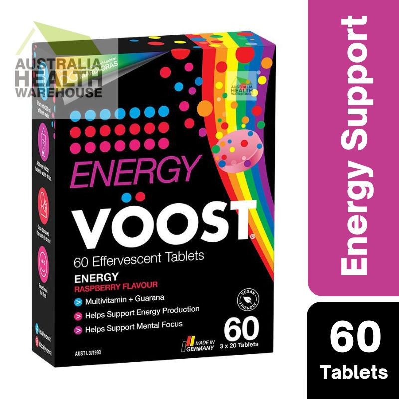 [CLEARANCE Expiry: 10/2024] Voost Energy Effervescent Raspberry 60 ...