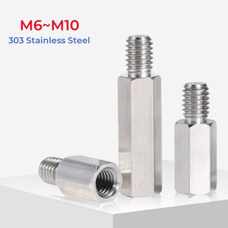 303 Stainless Steel Hex Standoff M5 M6 M8 M10 Male To Female Standoff ...