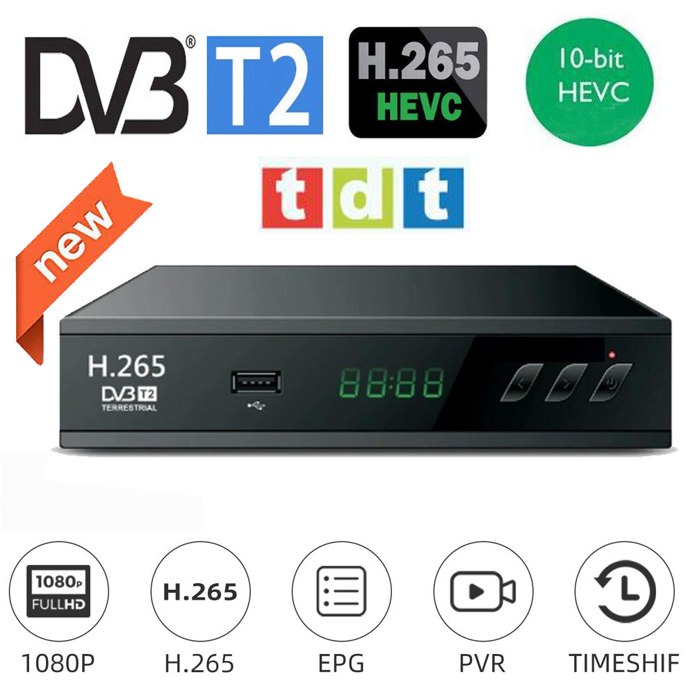 New TDT H265/10Bit DVB-T2 Digital Broadcasting Tv Box Dvb T2 ...