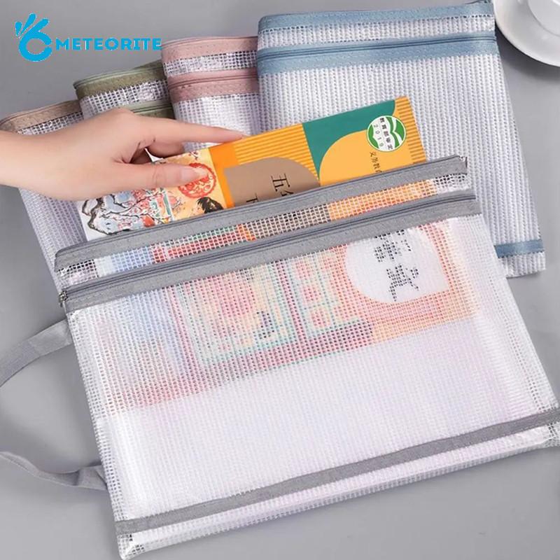 Single/ Double Layers A4 Waterproof PVC File Storage Pocket with Zip ...