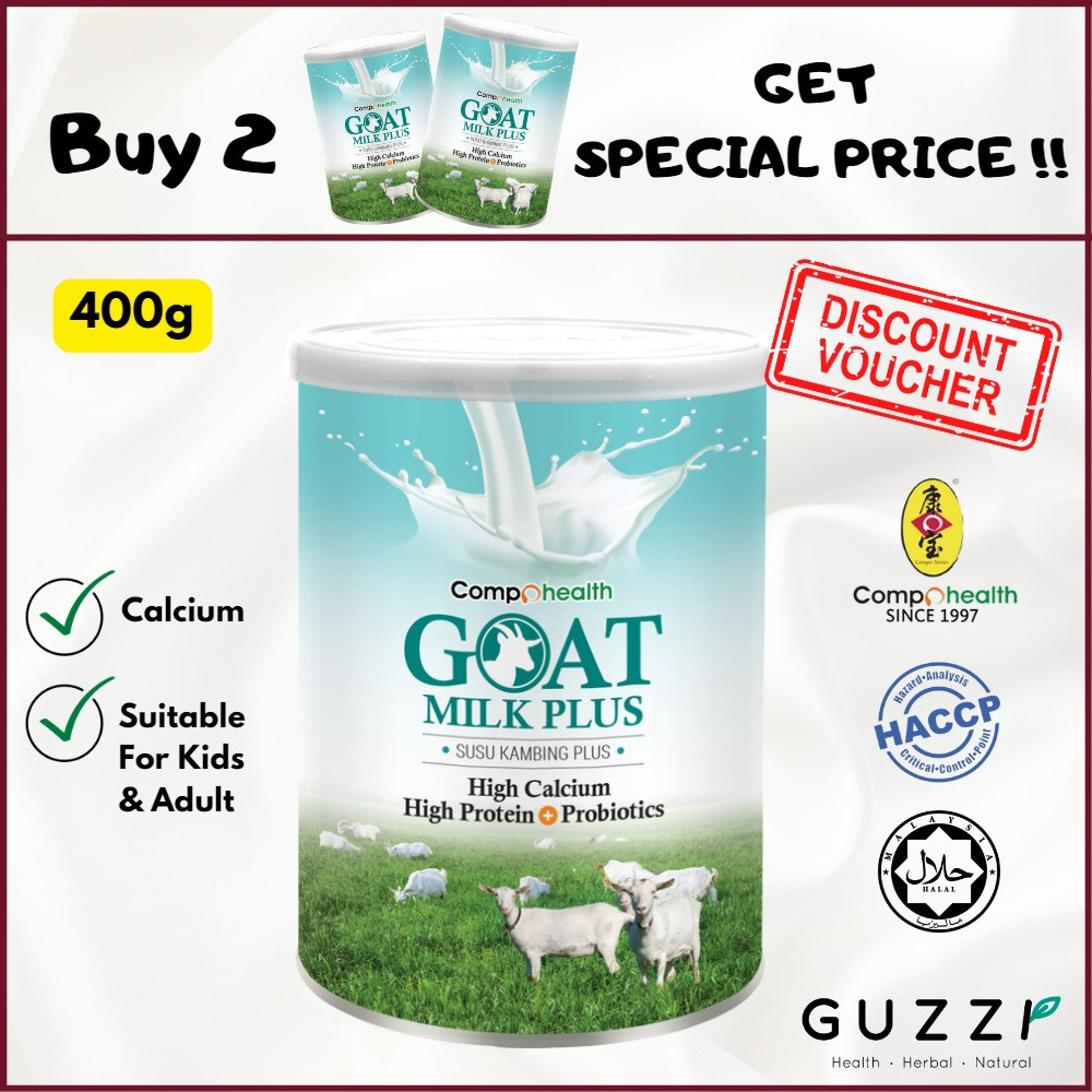 Goat Milk Powder Plus Compo Health + Calcium (Halal) SUSU KAMBING ...