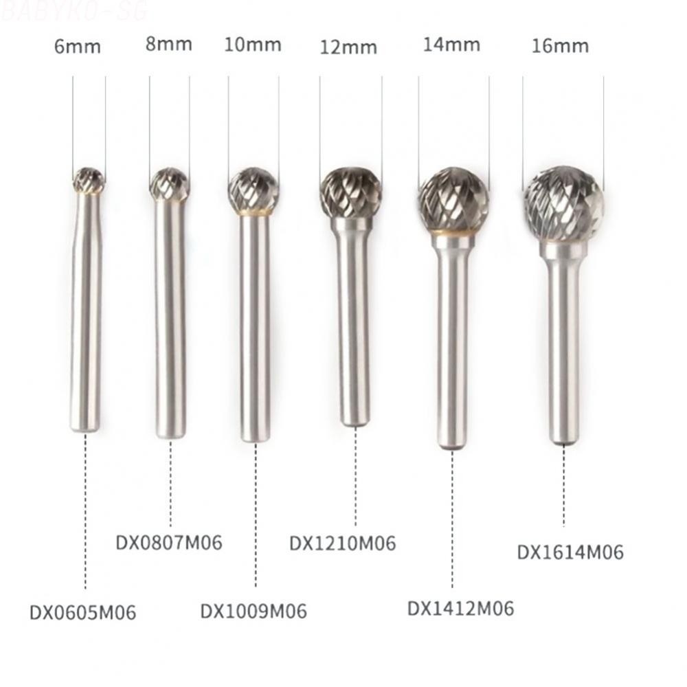 Precision Double Groove Ball Shape Carbide Routing Burr Bit Rotary File ...