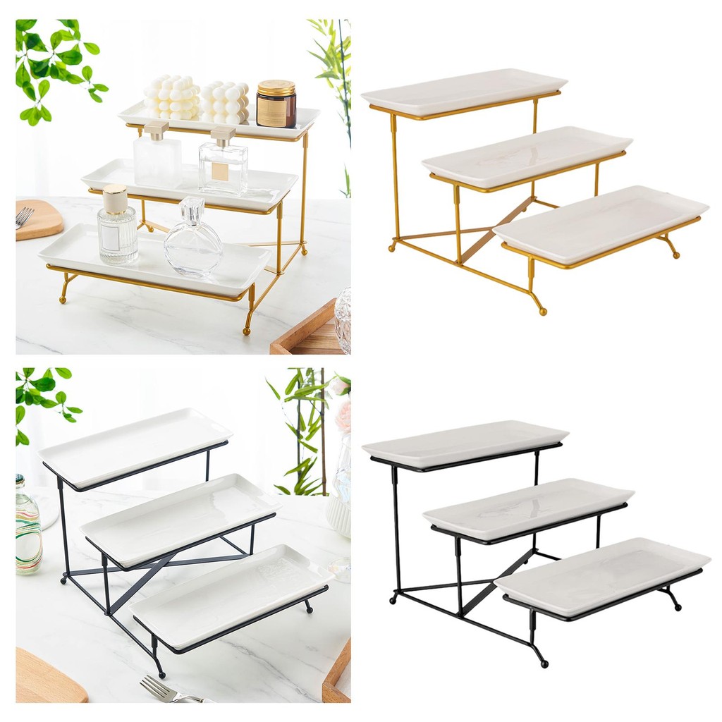 [yiodusi] 3 Tier Serving Stand Tiered Serving Tray for Presentation ...