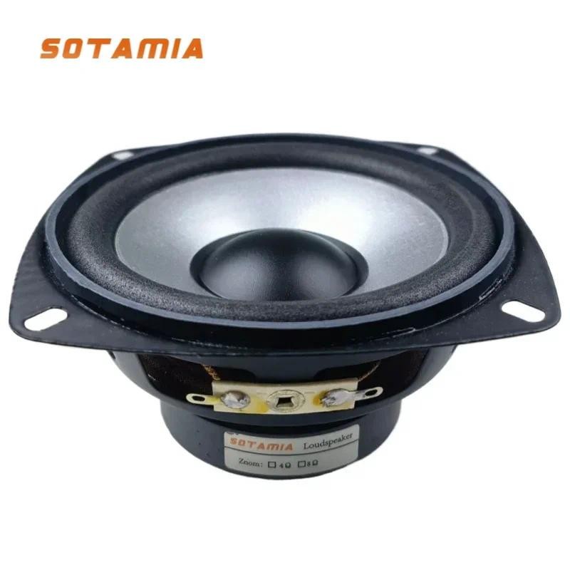 SOTAMIA 1Pcs 4 Inch Full Range Woofer Speaker 6 Ohm 20W HIFI Bass Audio Music Home Theater Sound ...