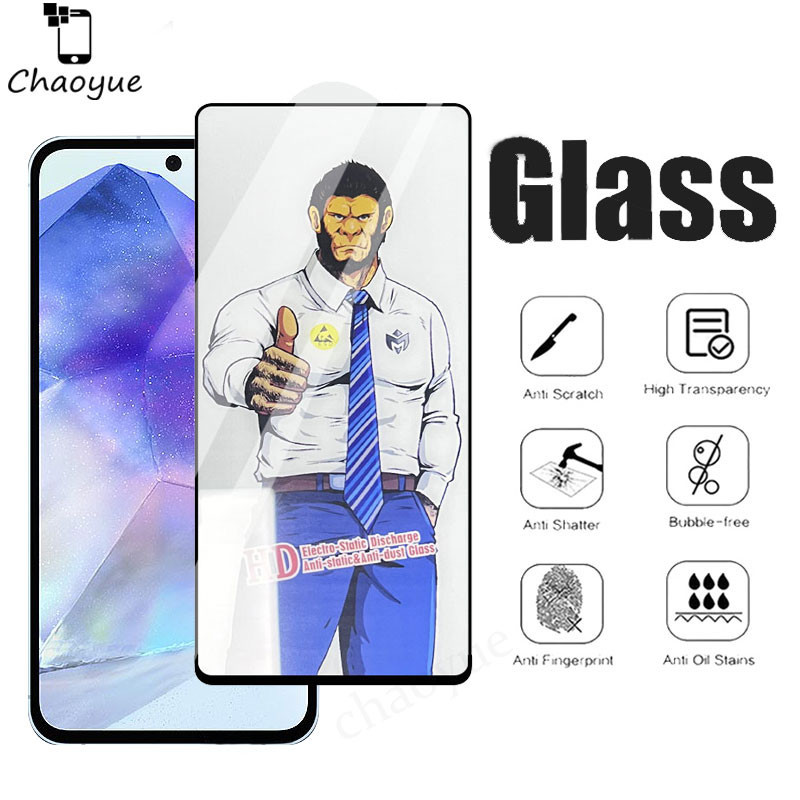 Gorilla 9D Fully Covered Tempered Glass For Samsung ss Galaxy A56 A36 A26 A16 A06 A55 A54 A35 ...