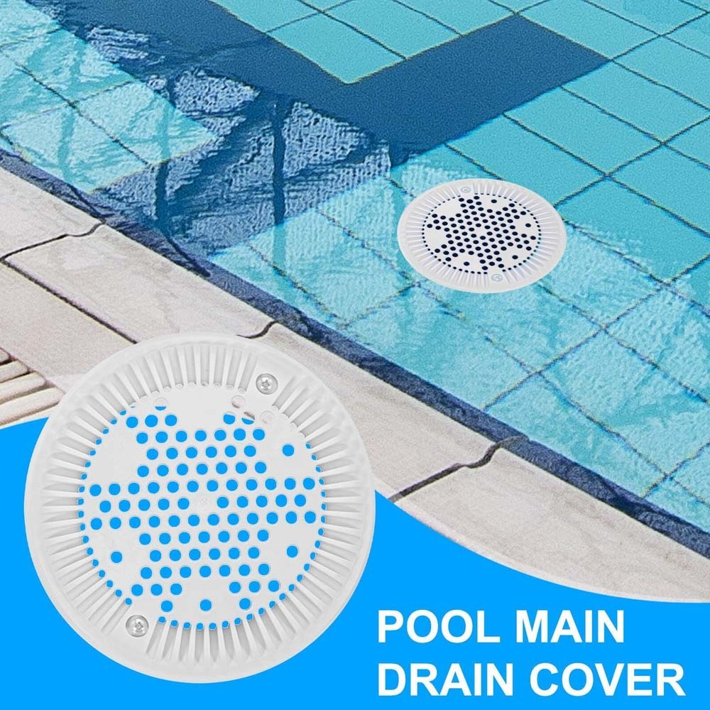Main Pool Drain Cover Smooth Drainage Strainers Anti-Vortex Pool Drain ...